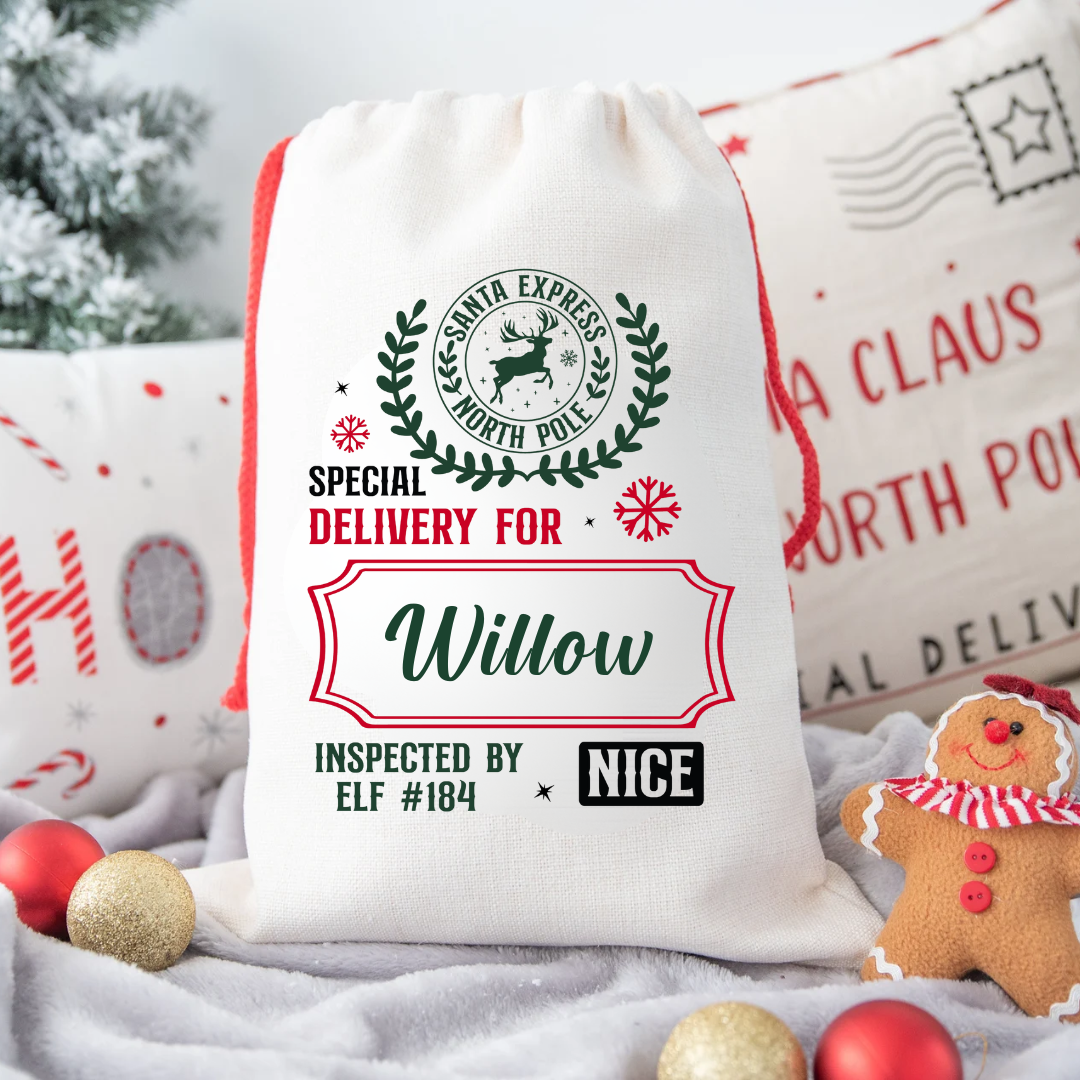 PERSONALISED CHRISTMAS SACK – Gift Obsession